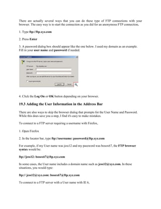 File transfer protocol | DOCX | Computer Networking | Computing