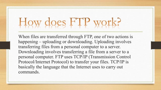 File transfer protocol | PPTX