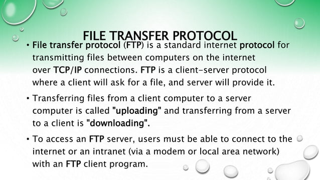 File transfer protocol | PPT