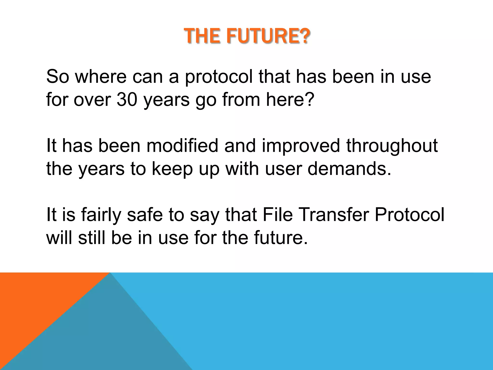 File transfer protocol (ftp) | PPTX