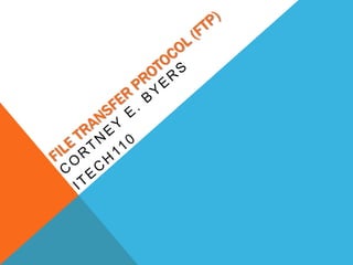 File transfer protocol (ftp) | PPTX