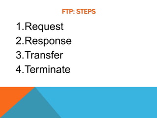 File transfer protocol (ftp) | PPTX
