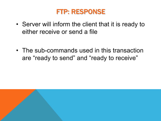 File transfer protocol (ftp) | PPTX | Internet | Computing