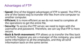 File transfer protocol for computer science students | PPTX