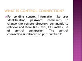 File transfer protocol (ftp) in application | PPT