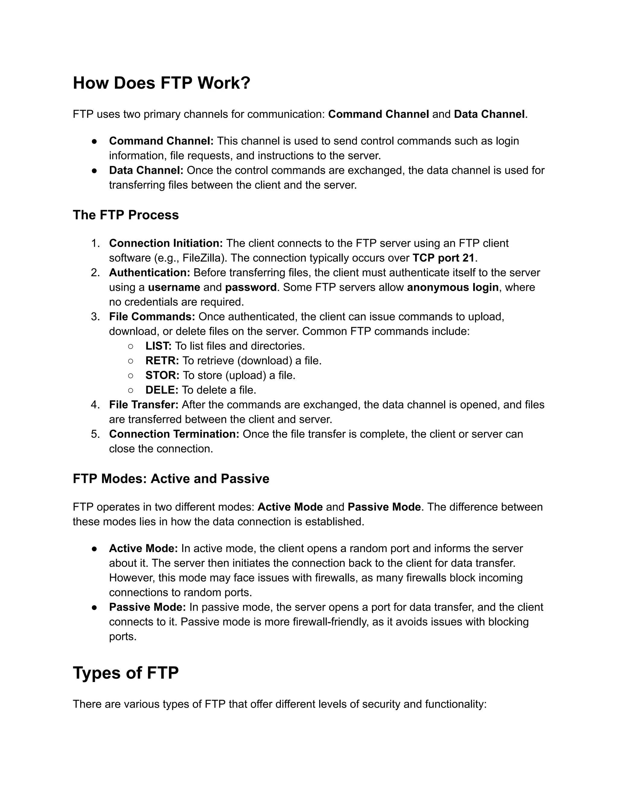 File Transfer Protocol Ftp In Computer Networks A Complete Guide Pdf