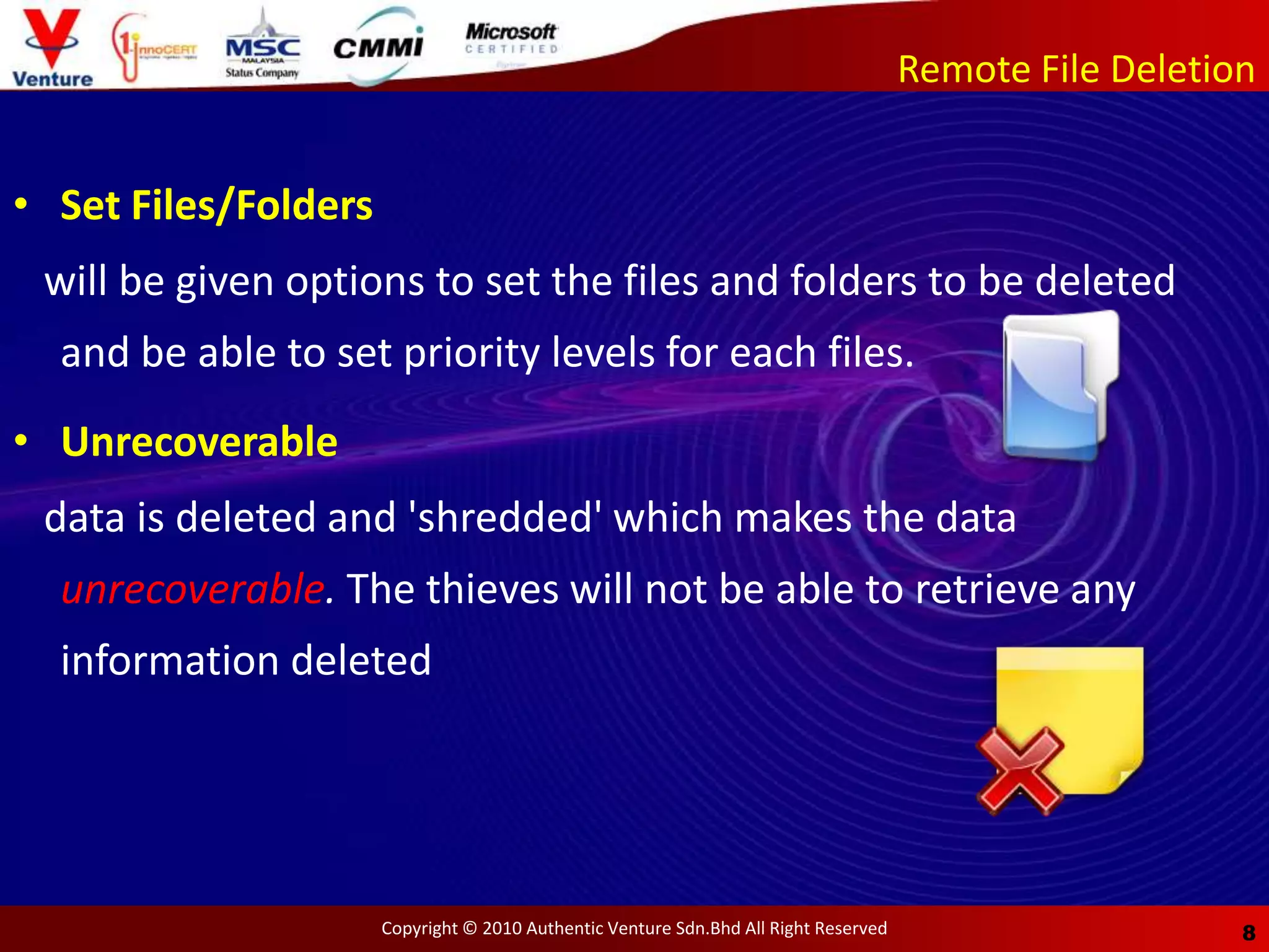 FileTrax, Remote File Deletion System | PPT FileTrax, Remote File Deletion System | PPT