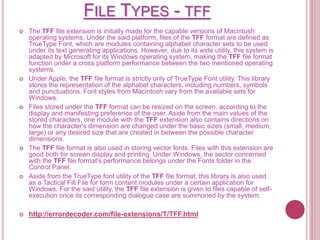 File types, photoshop | PPTX