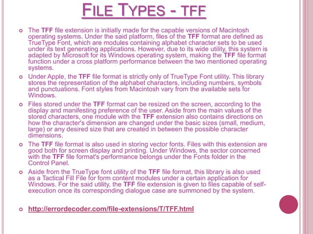 File types, photoshop | PPTX