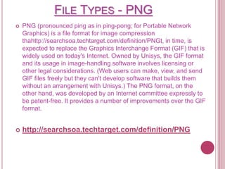 File types, photoshop | PPTX