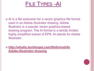 File types, photoshop | PPTX
