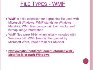 File types, photoshop | PPTX