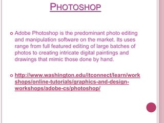 File types, photoshop | PPTX