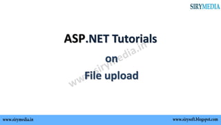 File upload in asp.net