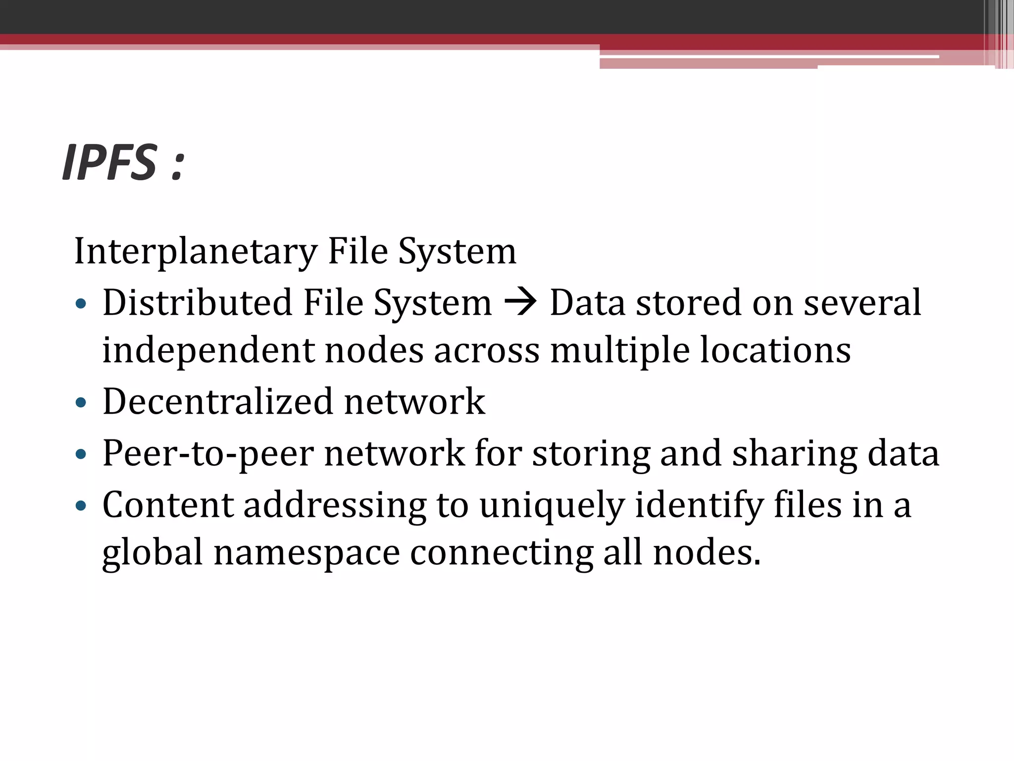 Block Chain Cloud Technology | PPTX