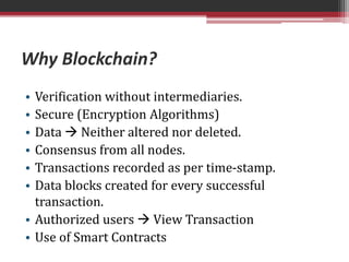 Block Chain Cloud Technology | PPTX