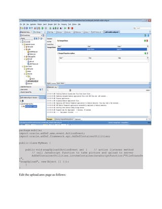 File upload in oracle adf mobile | PDF
