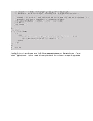 File upload in oracle adf mobile | PDF