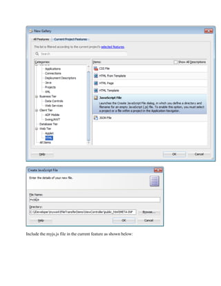 File upload in oracle adf mobile | PDF