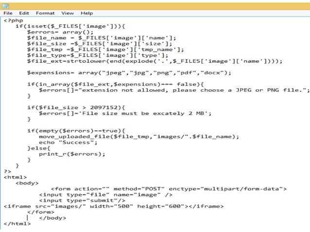 File upload php | PPTX