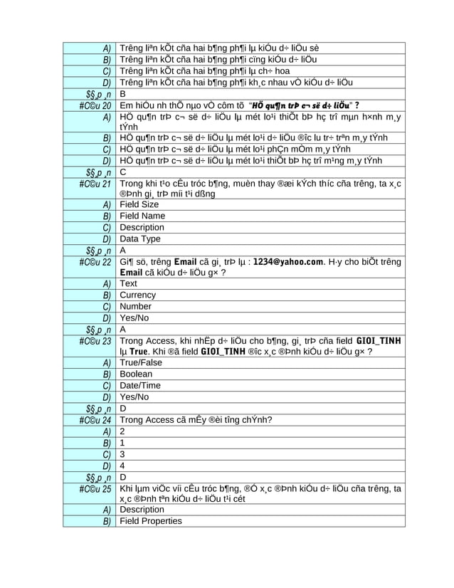 File word soan de trac nghiem | PDF