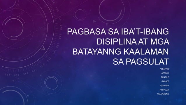 Fili 2 group 1 | PPTX