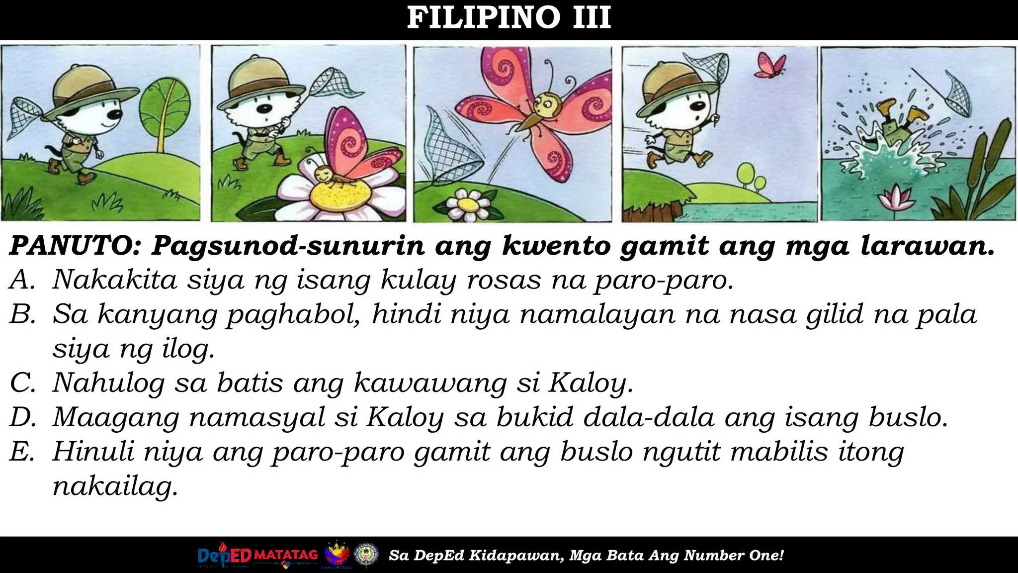 FILIPINO 3 - QUARTER 4 - PAGBUO NG BUOD O LAGOM TUNGKOL SA KWENTONG ...