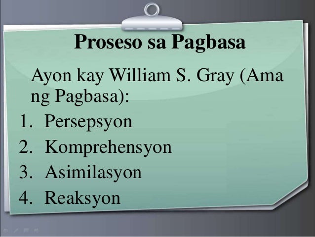 ang sining ng pagbasa