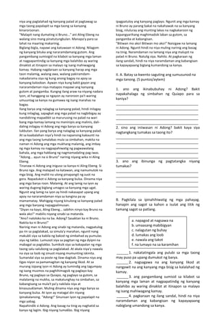 2nd Quarter Filipino III | DOCX