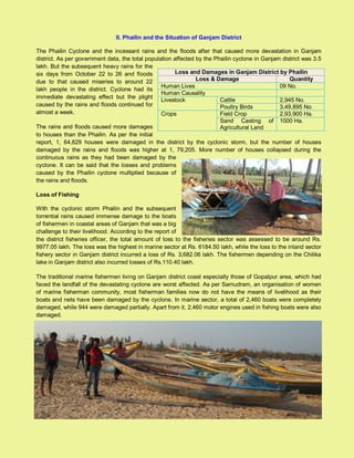 Phailin response by UAA in Ganjam district of Odisha | PDF | Non-Profit ...