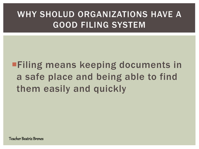 Filing Documents | PPT | Free Download