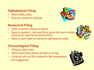 Standard Grade Administration - Storage and Retrieval of Information | PPT