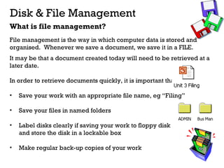 Standard Grade Administration - Storage and Retrieval of Information | PPT