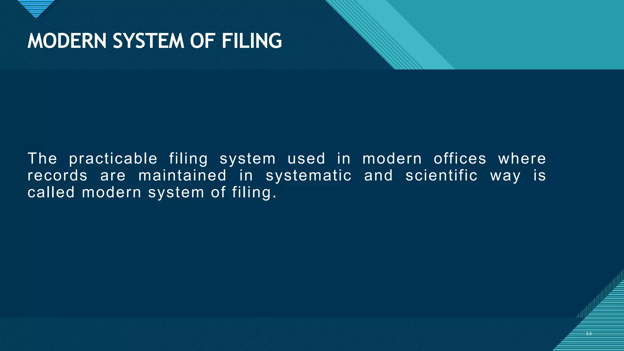 Filing and indexing | PPTX