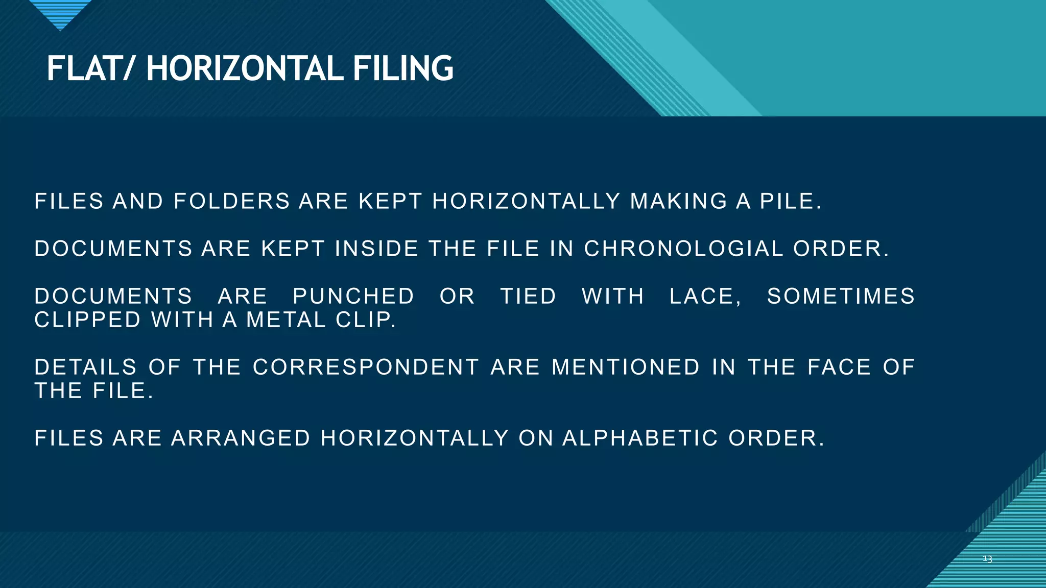 Filing and indexing | PPTX