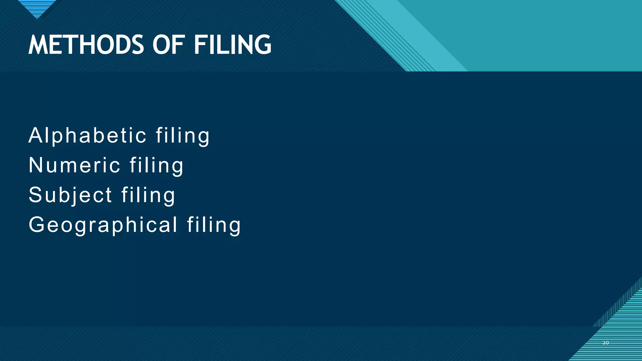 Filing and indexing | PPTX