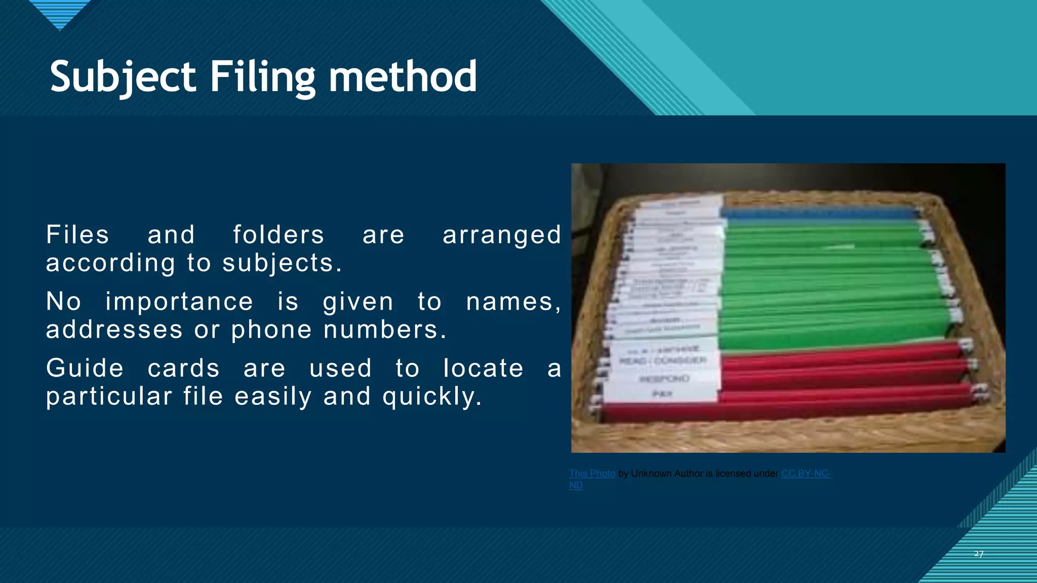 Filing and indexing | PPTX