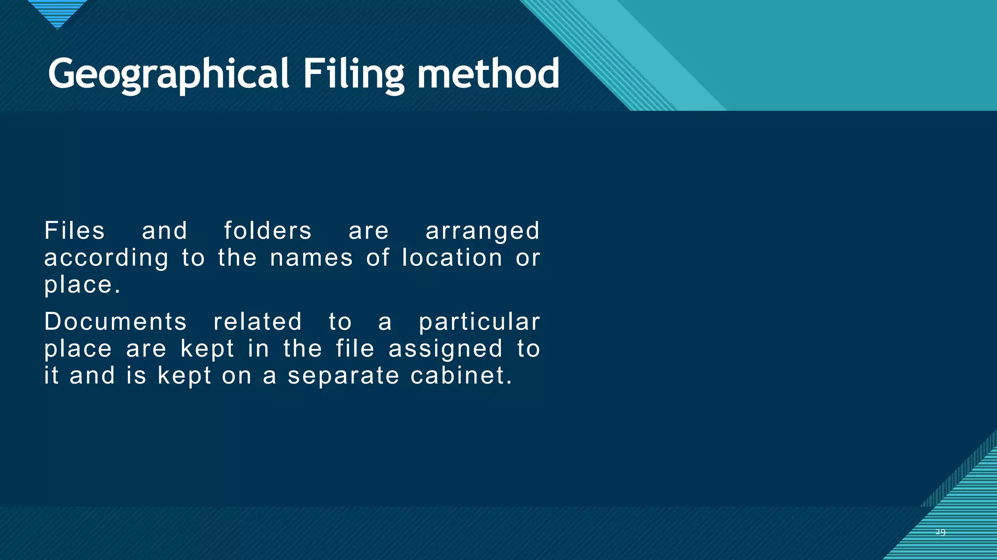Filing and indexing | PPTX