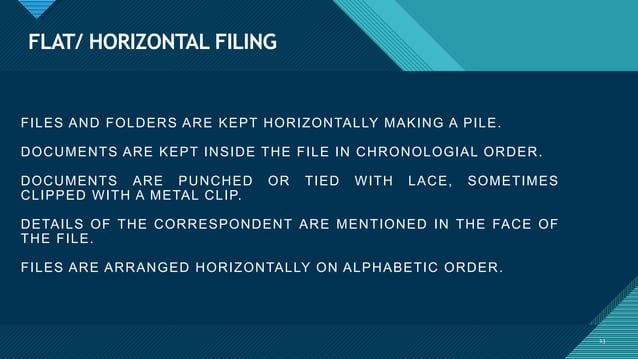 Filing and indexing | PPTX