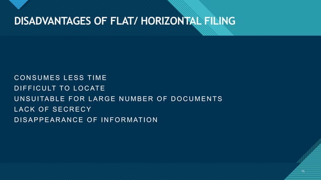 Filing and indexing | PPTX