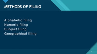Filing and indexing | PPTX