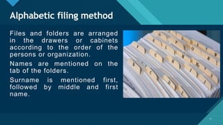Filing and indexing | PPTX