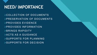 Filing and indexing | PPTX