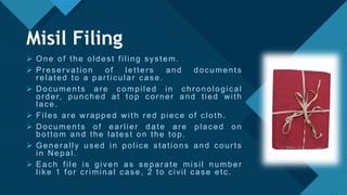 Filing and indexing | PPTX