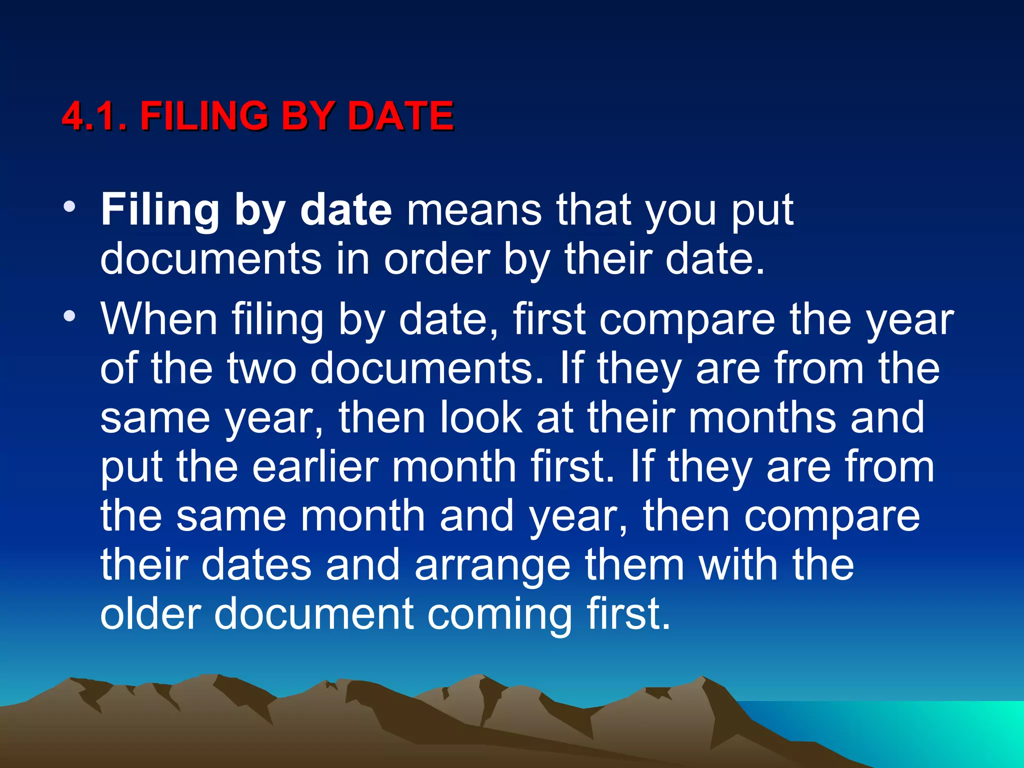 Filing and record keeping | PPT