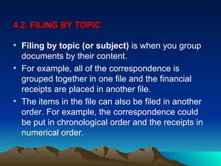 Filing and record keeping | PPT