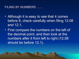 Filing and record keeping | PPT