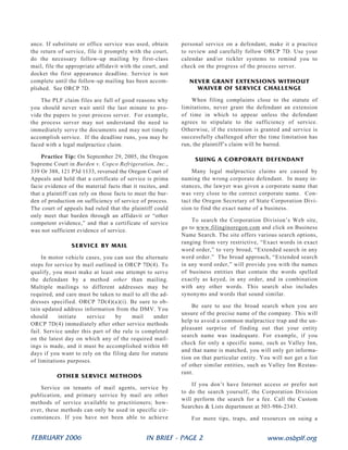 Filing And Service Tips And Traps | PDF