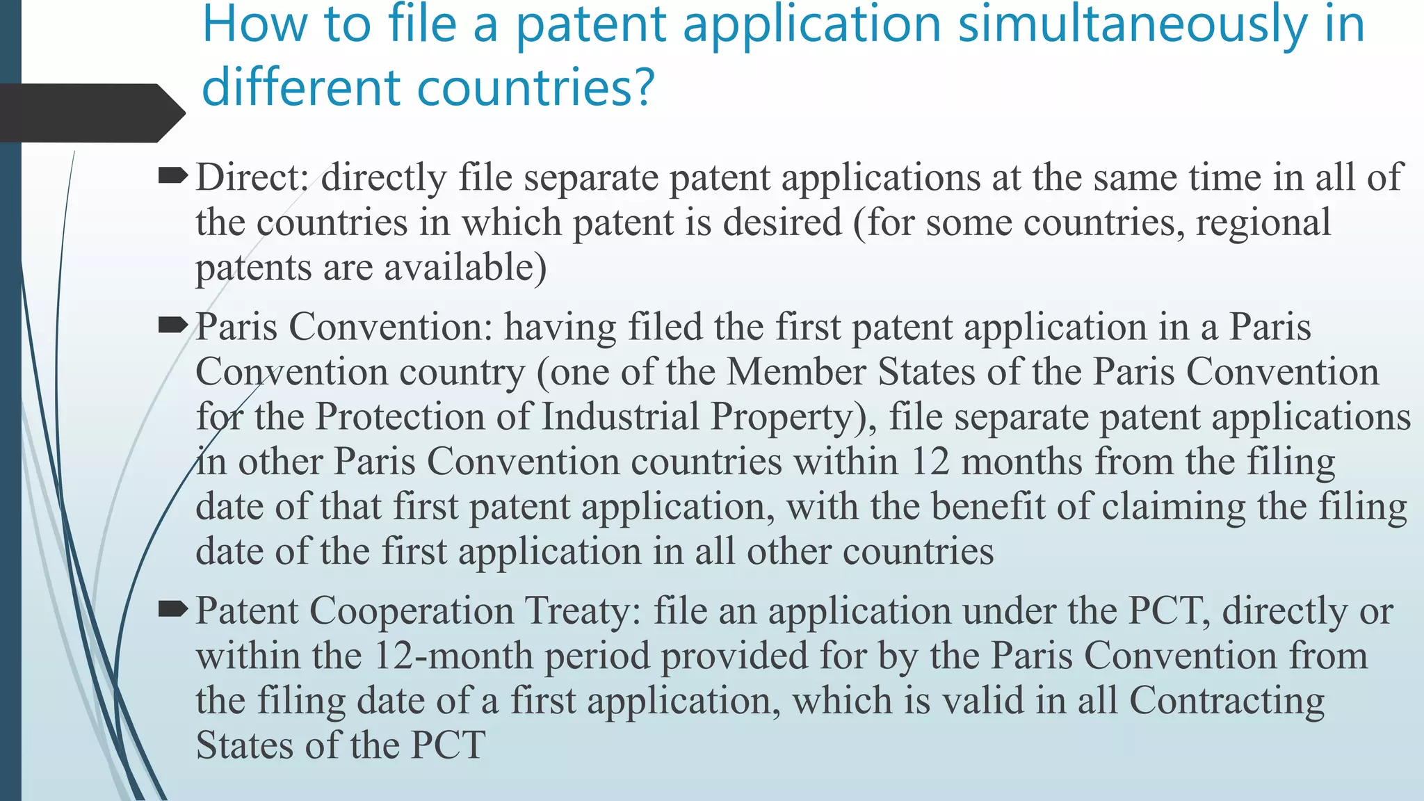 Filing a patent application | PPTX