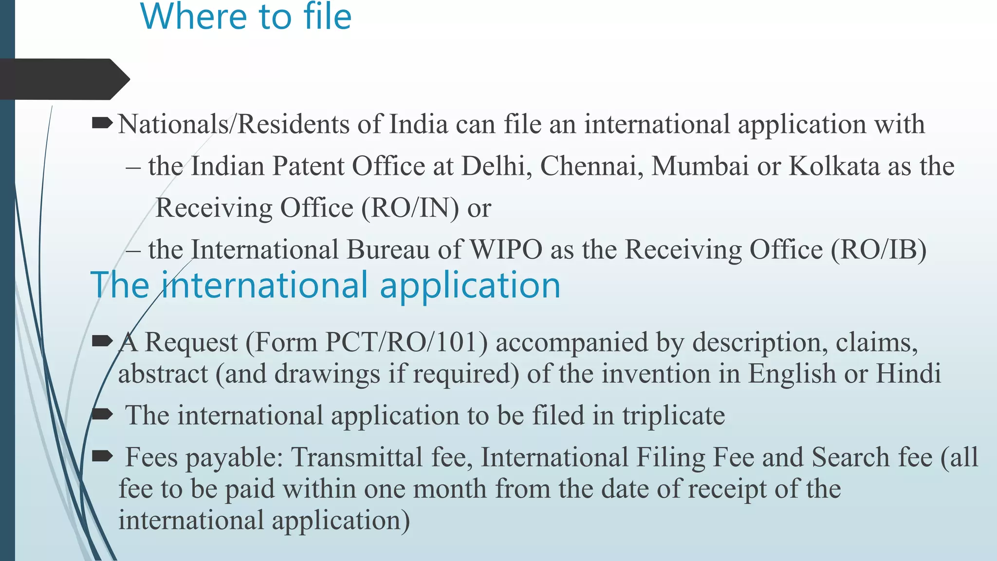 Filing a patent application | PPTX